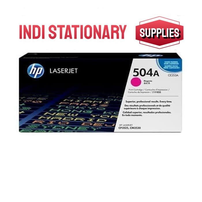 Jual Toner HP 504A Magenta Original LaserJet Cartridge, CE253A | Shopee ...