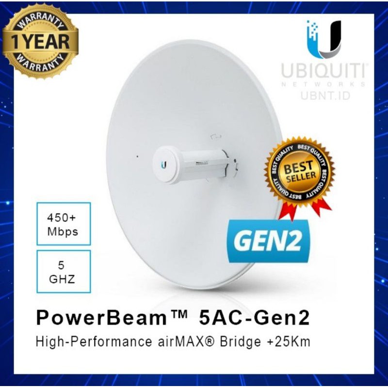 Jual Ubiquiti PBE-5AC-Gen2 Powerbeam 5AC Gen2 25dbi - PBE 5AC Gen2 ...