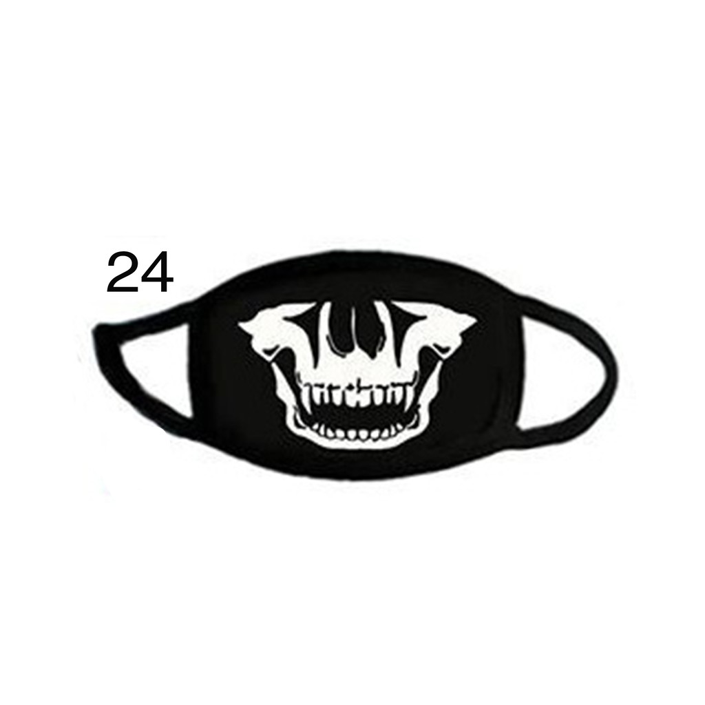Jual MEB masker emoticon emoji black dust mask motor anti debu kain ...