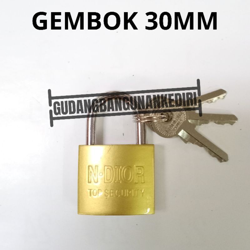 Jual [KUNING TERLENGKAP] gembok 20mm, 25mm, 30mm, 40mm, 50mm oliq ...