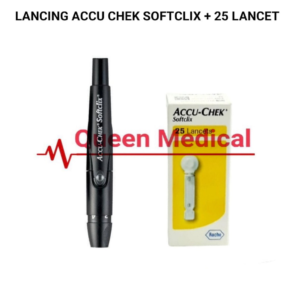 Jual Accu Check Softclix / Pen Lancet Original + Lancet 25 | Shopee ...