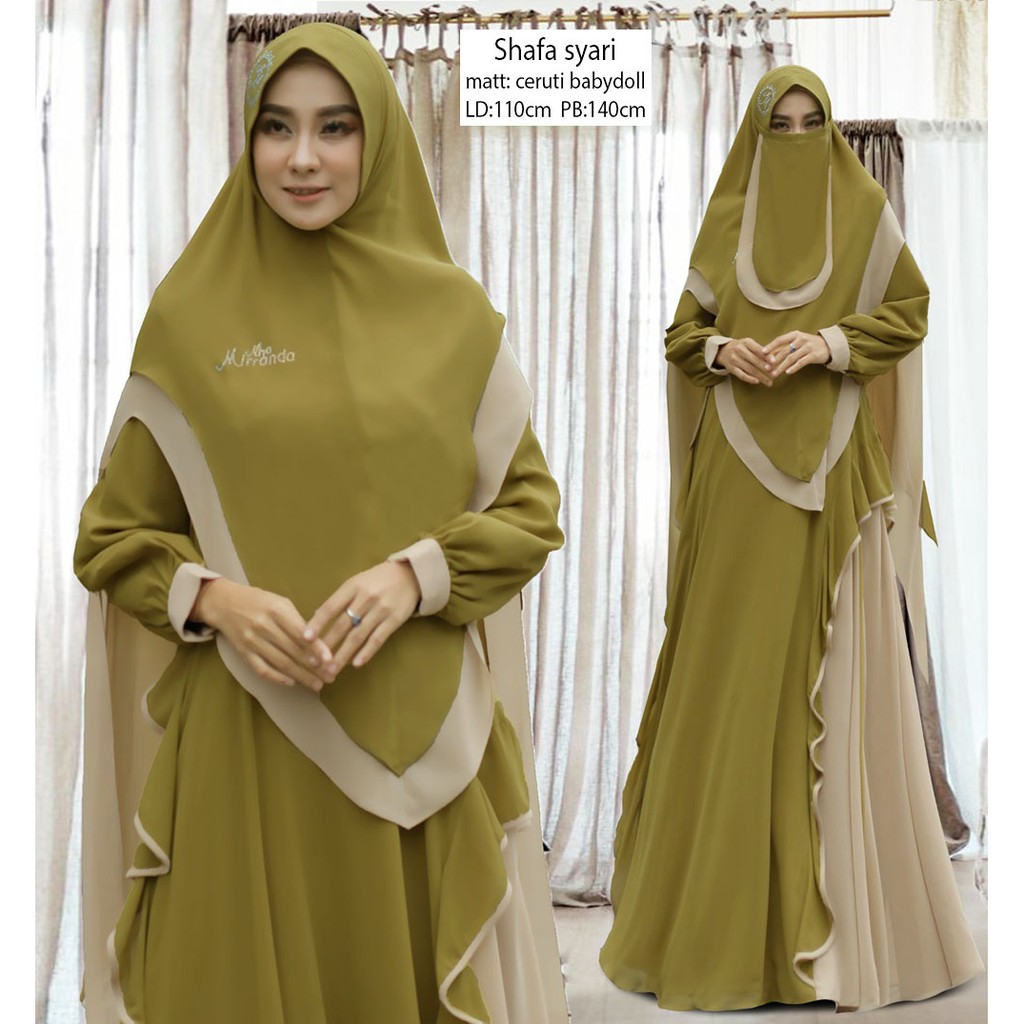 Jual MP SHAFA SYARI plus CADAR/ MECCA SYARI/GAMIS SYARI/BAJU MUSLIM ...