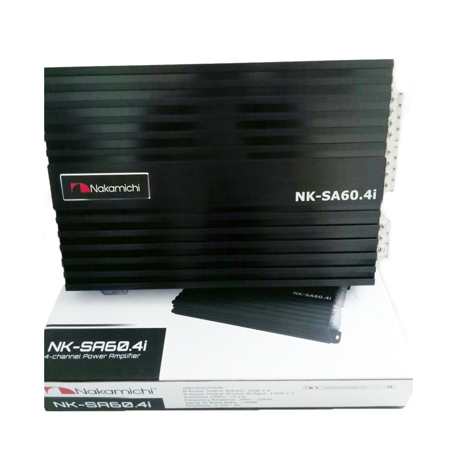 Jual Nakamichi NK-SA60.4i (4 CH) Power Amplifier 4 Channel Audio Mobil | Shopee Indonesia