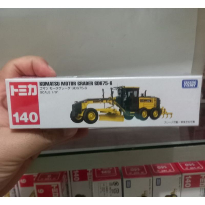 Jual Tomica long diecast Komatsu motor grader no.140 | Shopee Indonesia