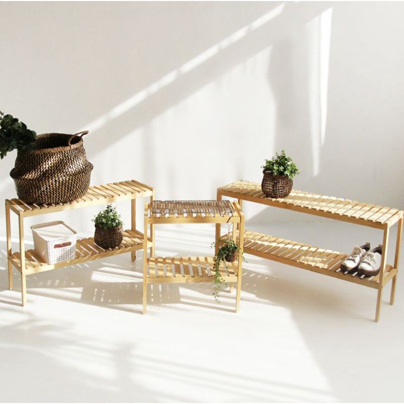 Jual Meja 2 Susun Kayu / Rak Serbaguna / Rak Sepatu / Rak Kayu / Rak ...