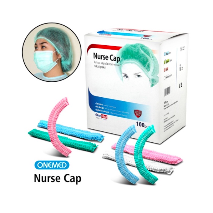 Jual nurse cap onemed isi 100pcs | Shopee Indonesia