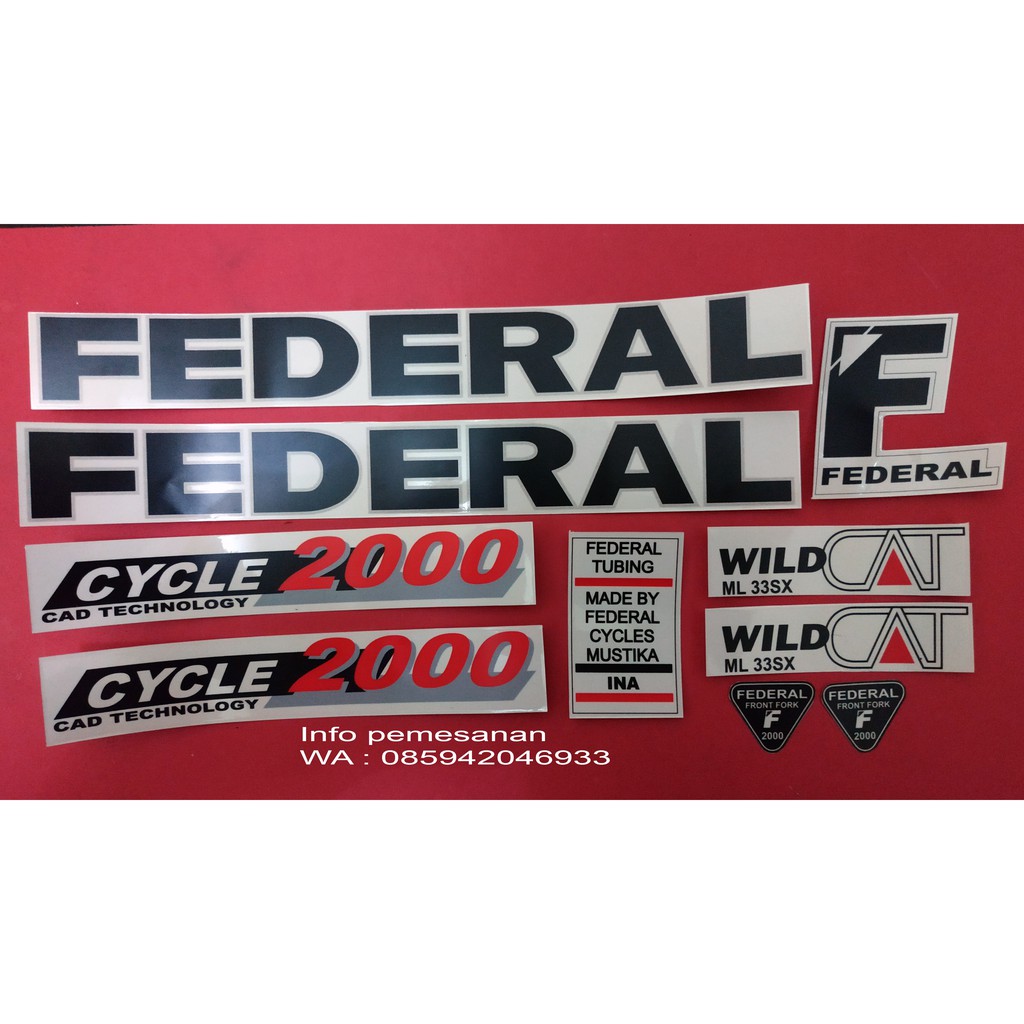 Jual Sticker Federal / Decal Federal Wild Cat | Shopee Indonesia