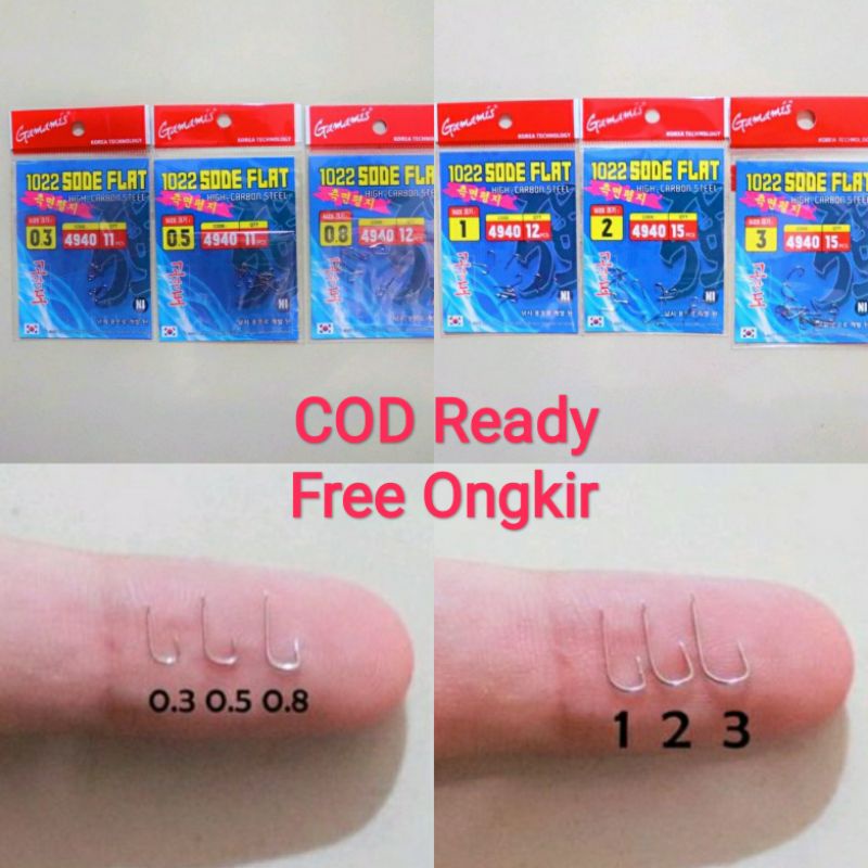 Jual Termurah Kieryu 1010R 0.1 Lubang Kail Wader 01 Kail Pancing Murah ...