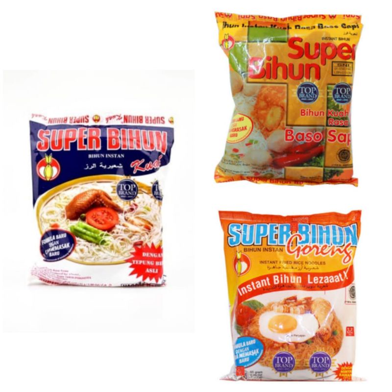 Jual SUPER BIHUN KUAH INSTAN / RASA BASO SAPI / GORENG | Shopee Indonesia