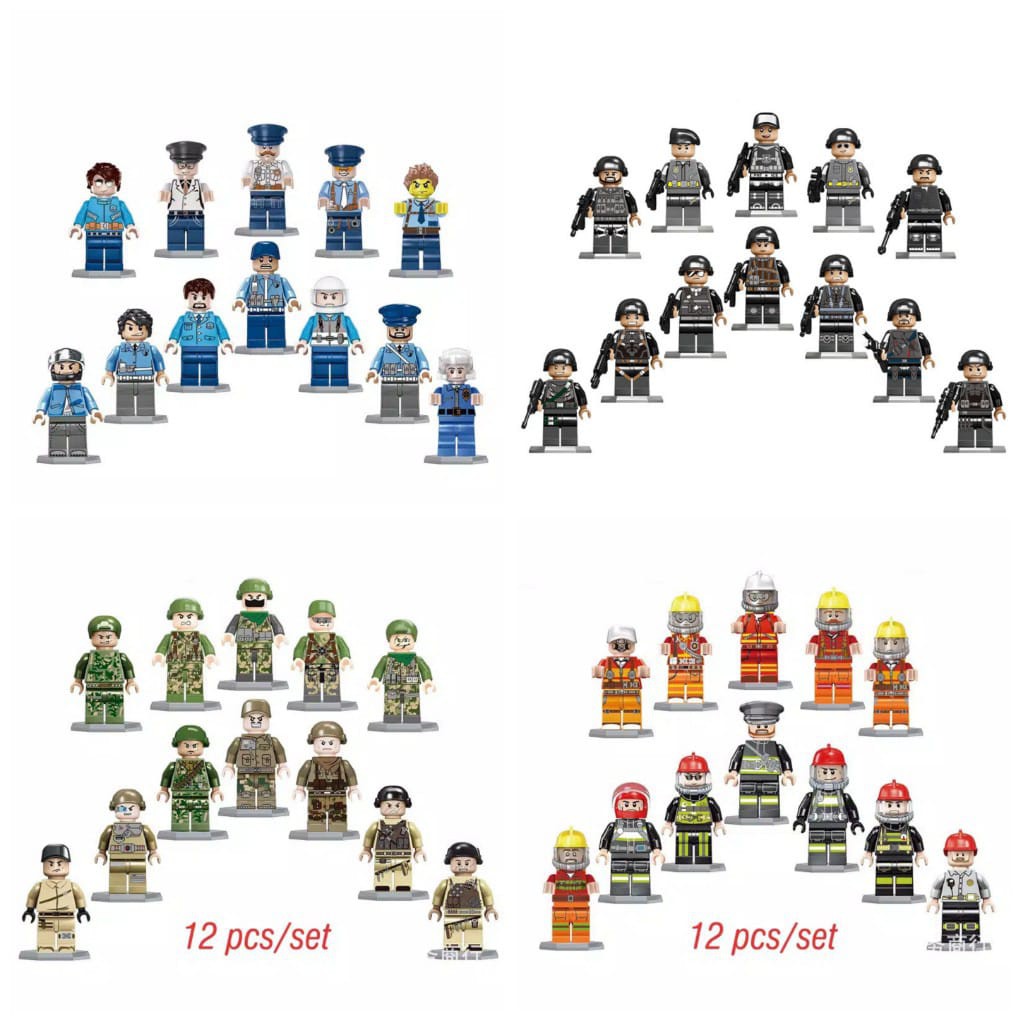 Jual MAINAN BLOCK ACTION FIGURE LEGO SWAT PASUKAN MILITER ARMY PEMADAM ...