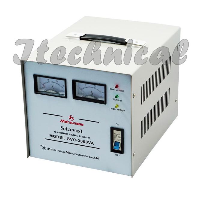 Jual Stavolt Svc 3000W Matsunaga / Stabilizer Svc 3000Va Mts / 3000 Watt | Shopee Indonesia