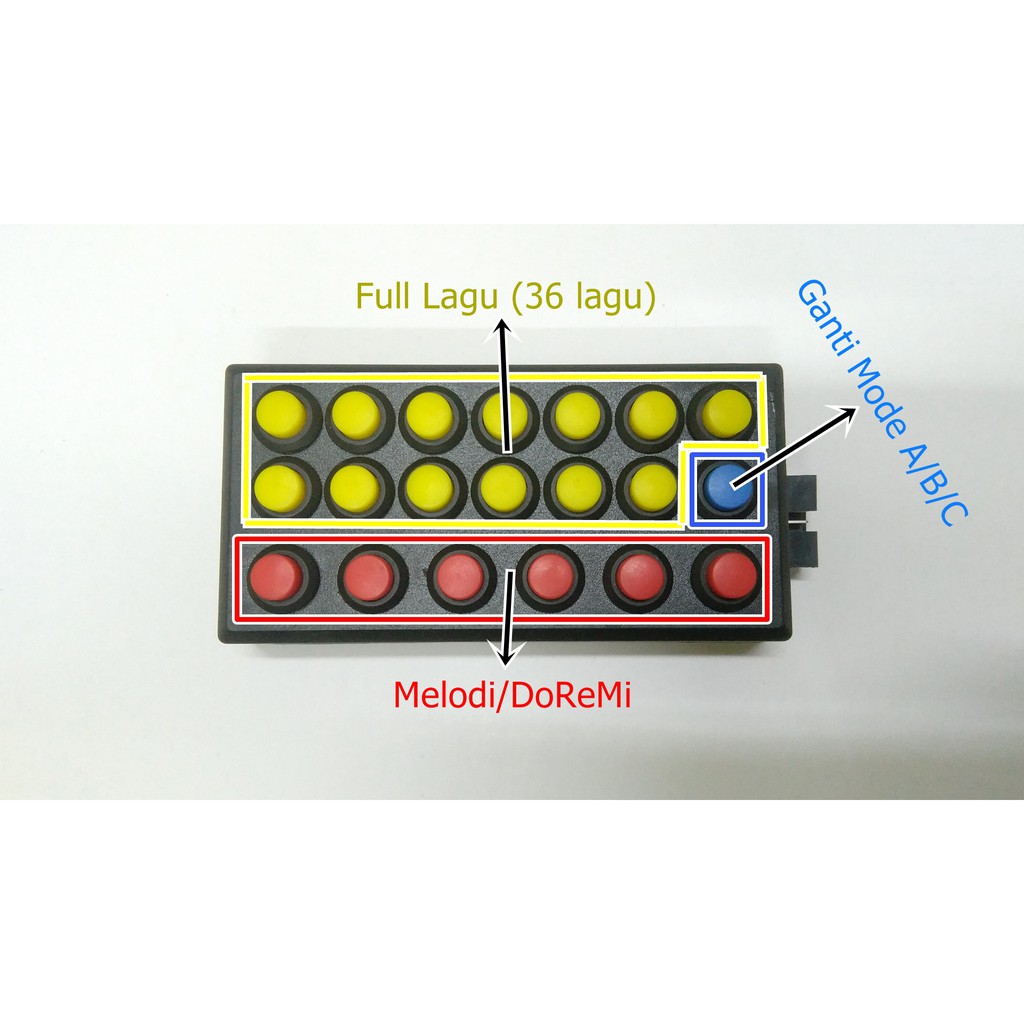 Jual Modul Telolet 20 tombol 6 corong 57 nada Angklung basuri V4 🇮🇩 ...