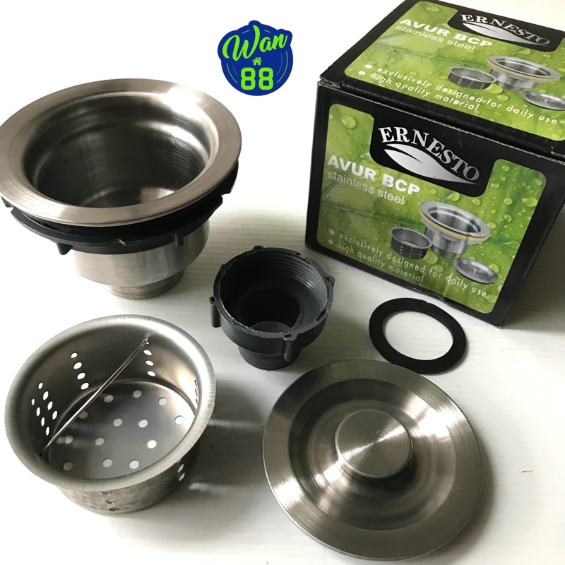 Jual Avur Bak Cuci Piring 1-1/2” Stainless Ernesto | Shopee Indonesia