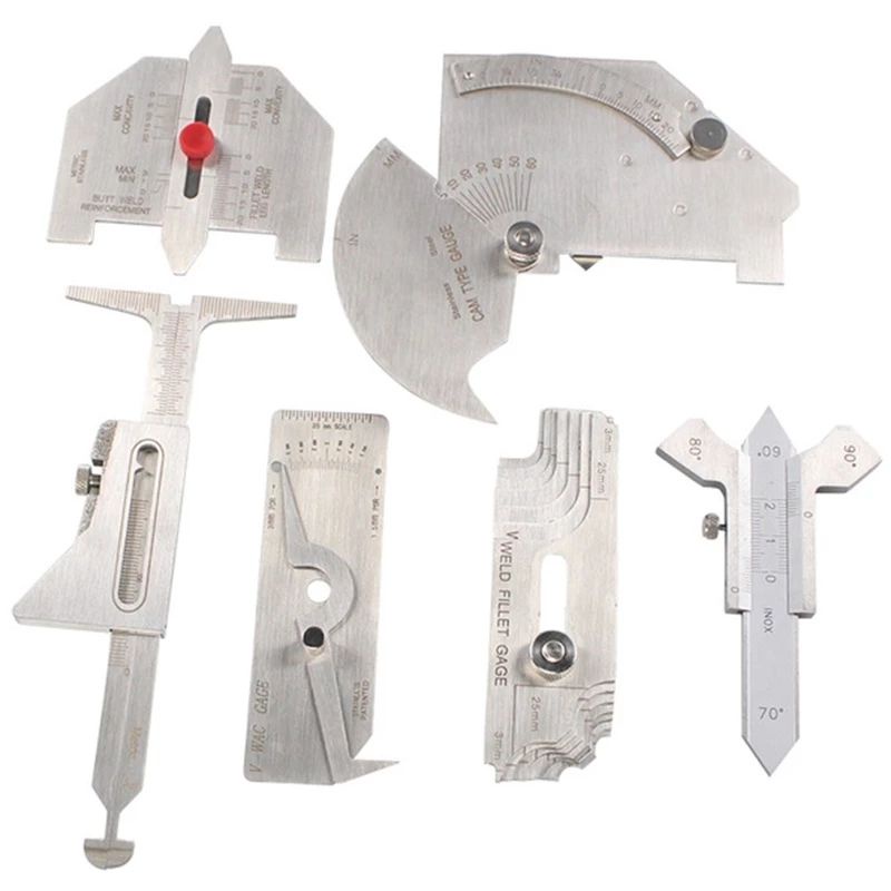 Jual 6 Set Welding Gauge Inspection Alat Ukur Pengelasan Stainless Steel | Shopee Indonesia