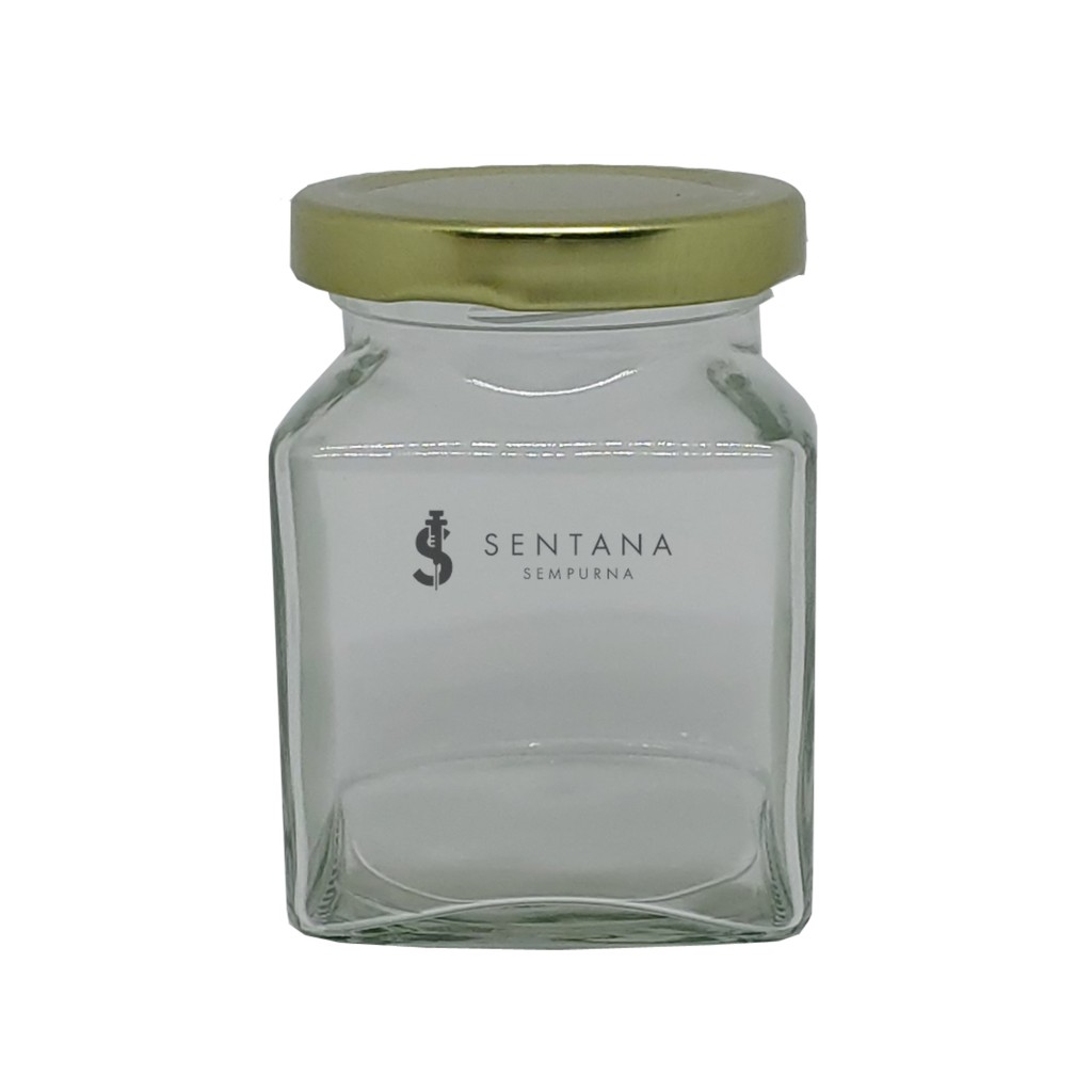 Jual Botol Jar 401 / Botol Toples Kaca Kotak 200 ml | Shopee Indonesia