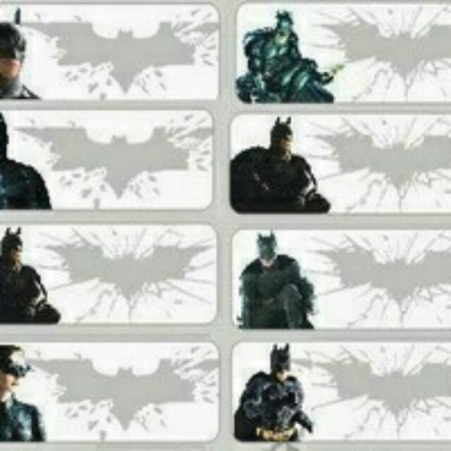 Jual Sticker Nama Waterproof Batman / Label Nama / Tahan Air / Tidak ...