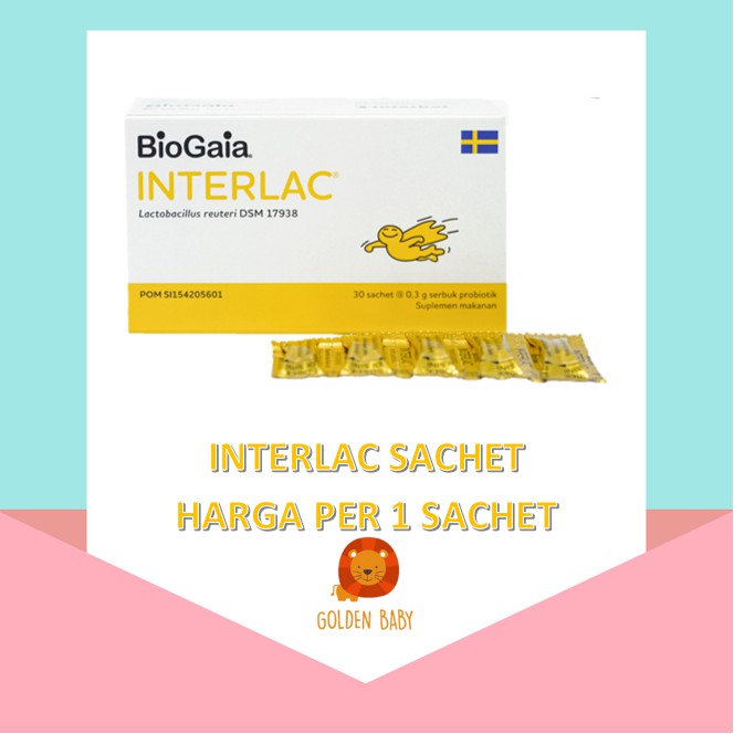 Jual Interlac Probiotik Serbuk Per Sachet BioGaia | Shopee Indonesia