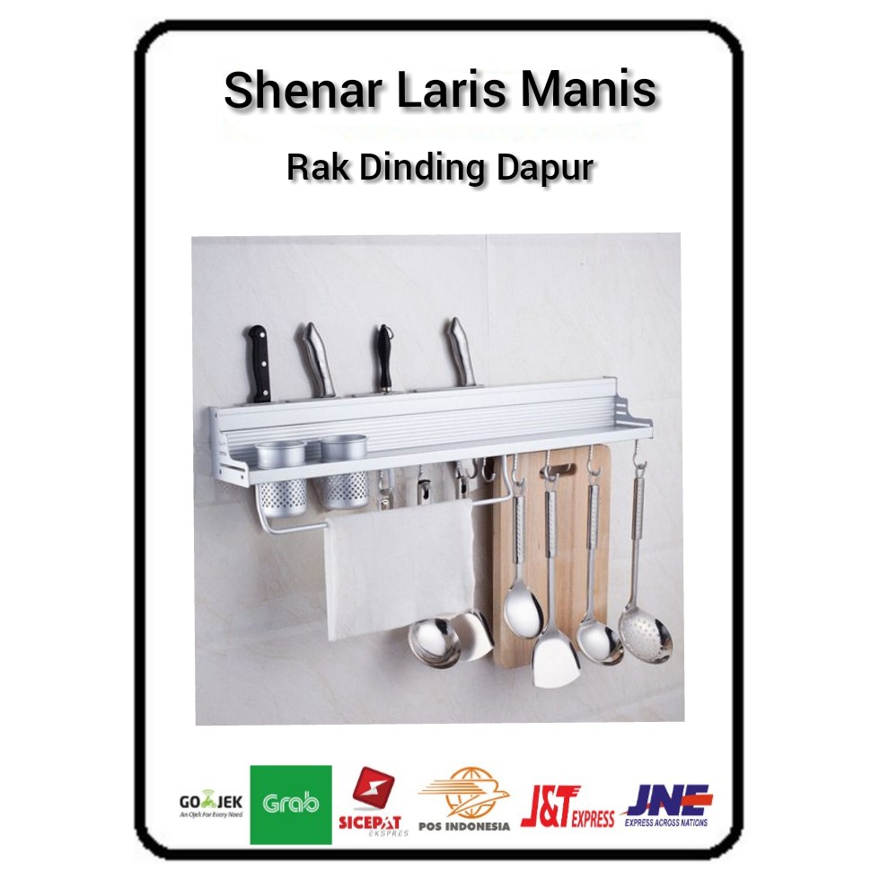 Jual SLM [DIY] Rak Dinding Dapur Aluminium UKURAN BESAR / SHENAR/RAK ...