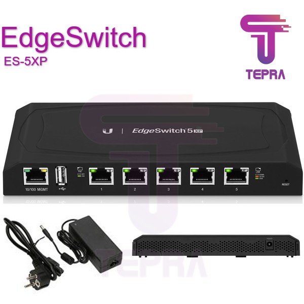 Jual Ubiquiti ES-5XP Edge Switch Managed 5Port Gigabit PoE | Shopee ...