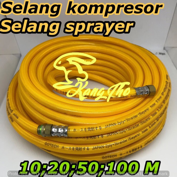 Jual Selang Compressor Kompresor Selang Sprayer 5 ply GOTECH - 10 METER ...