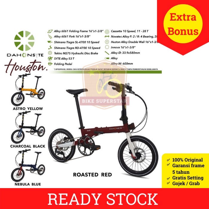 Jual Sepeda Lipat 16 Inch Dahon Syte Houston Shimano Tiagra Hidrolik ...