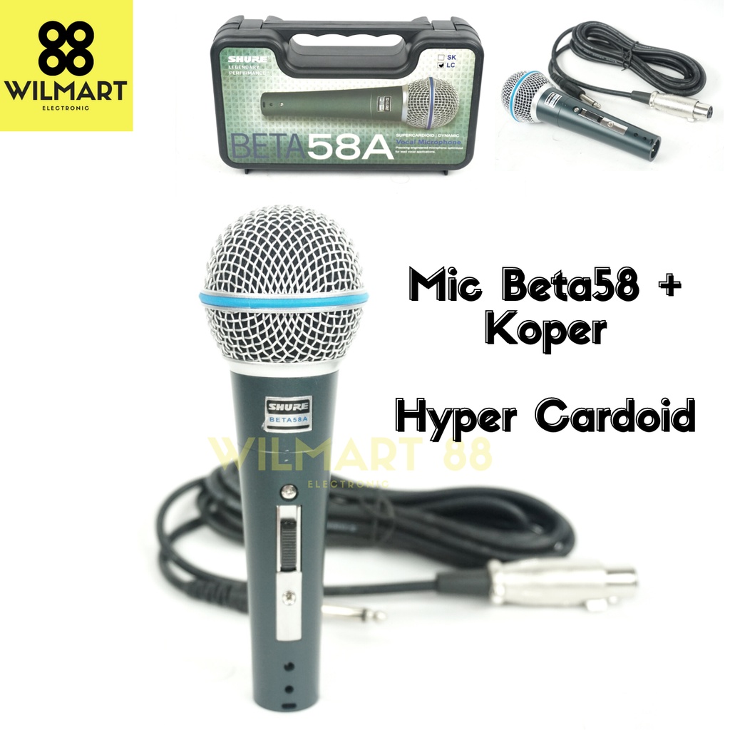 Jual Mic Kabel Beta 58 SK BT58 Vocal Microphone - BETA 58A SK ...