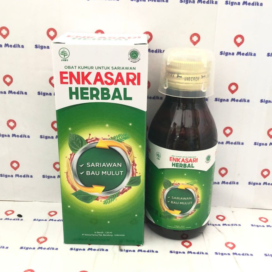 Jual Enkasari Herbal 120ml - Cairan Obat Kumur / Mengobati Sariawan ...