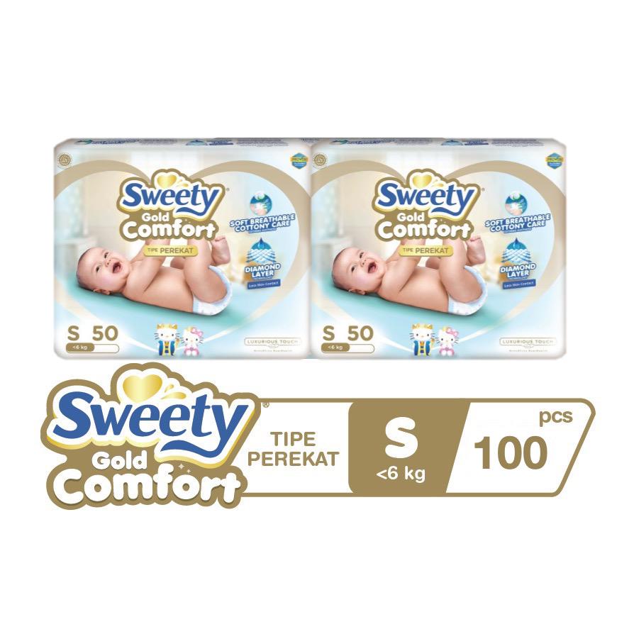 Jual Sweety Popok Gold Comfort Size S 2 x 50 pcs | Shopee Indonesia