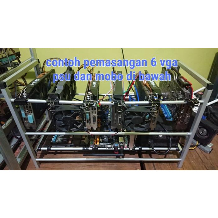 Jual Rak mining Rig paket hemat mantap bisa maksimal 10 vga | Shopee ...