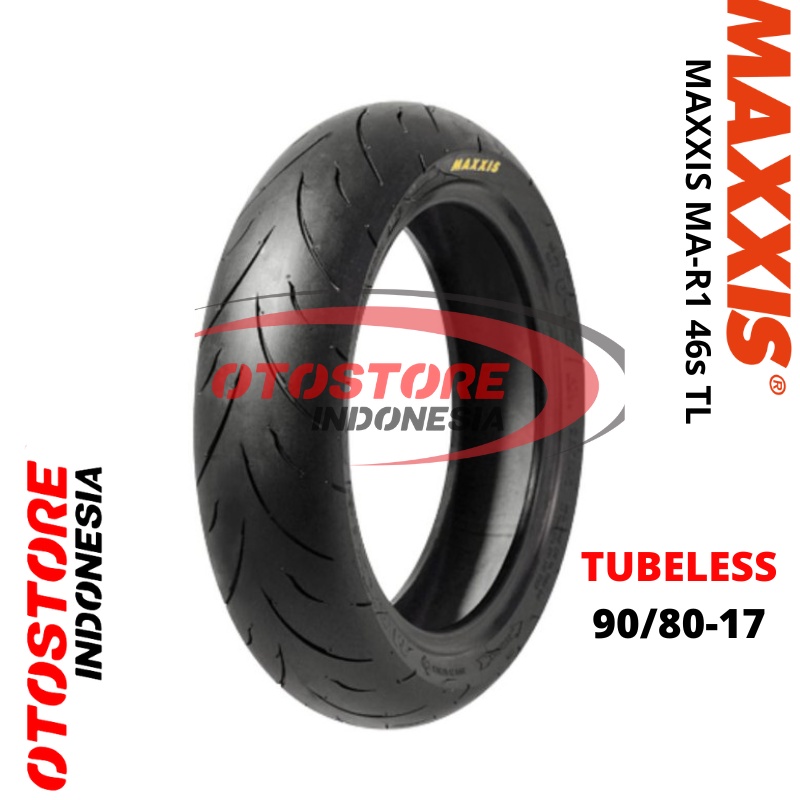 Jual BAN MOTOR MATIC RING 17 MAXXIS MAR1 TUBLES 90/80 MA-R1 TUBELESS ...