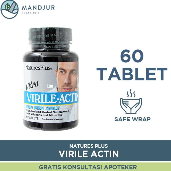 Jual Natures Plus Ultra VIRILE ACTIN 60 Tablet - Suplemen Kesehatan ...