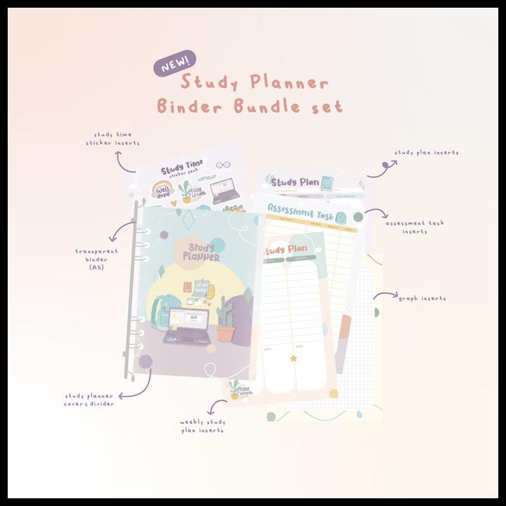 Jual Paperie Lab - Study Planner Binder Bundle Set (Full Color ...