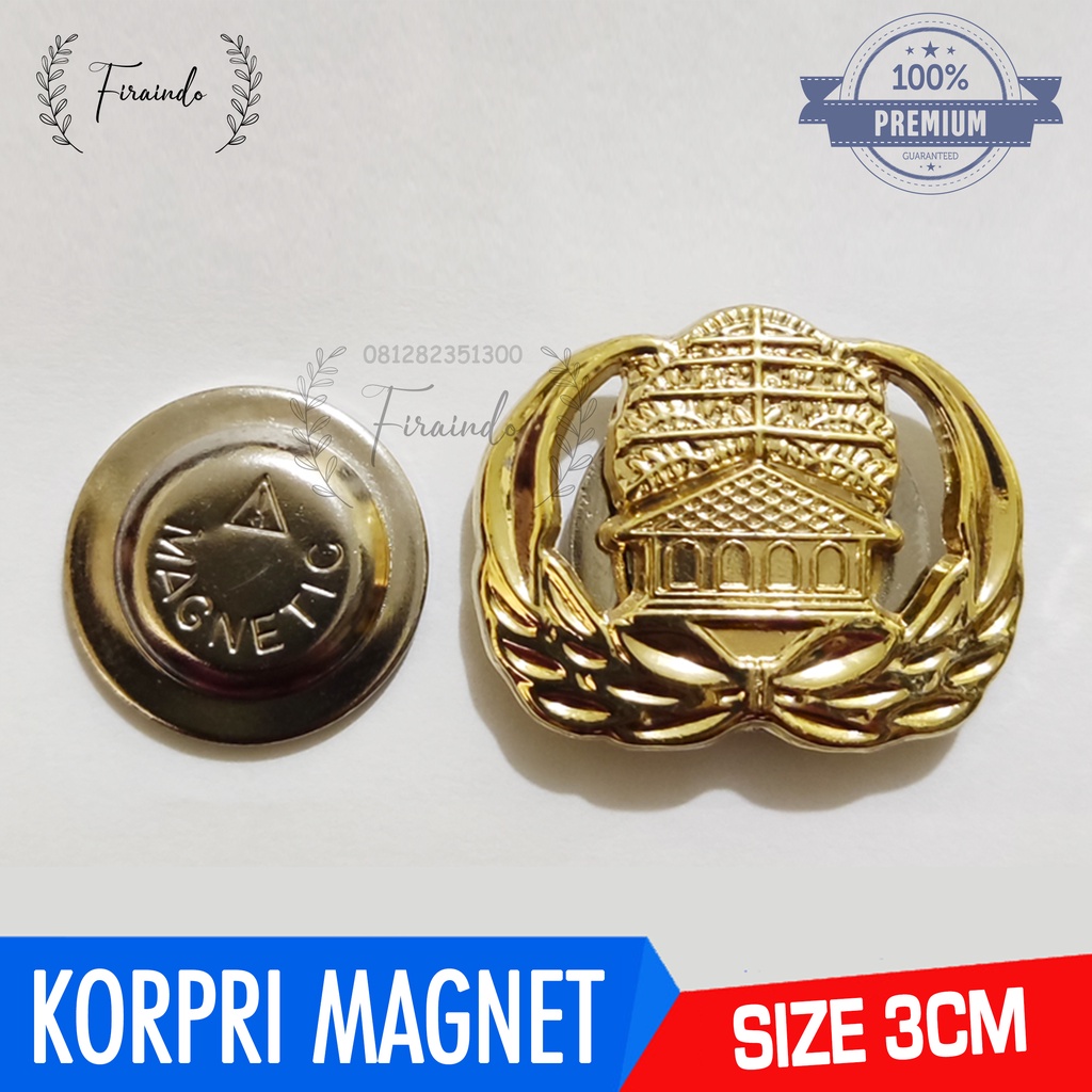 Jual PIN KORPRI MAGNET PNS ASN Bros Wing Lencana COR Tebal Kuningan ...