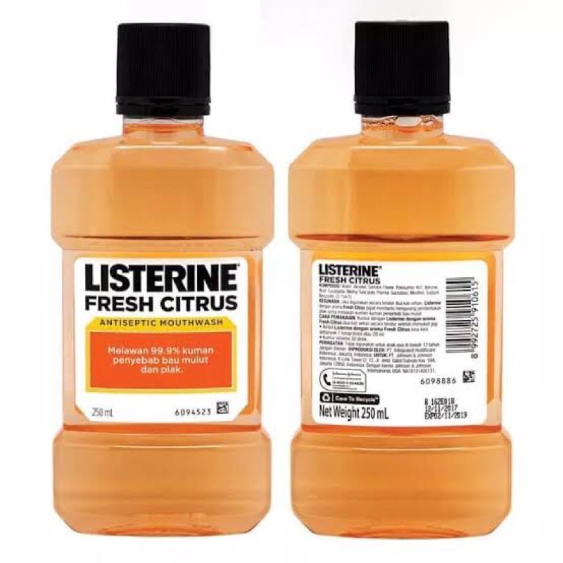 Jual Listerine Citrus Obat Kumur Twin Pack ( 2 x 250 ml ) | Shopee ...