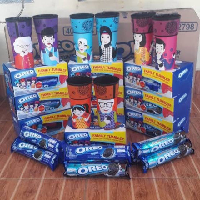 Jual OREO FAMILY TUMBLER OREO FREE TUMBLER OREO TOPLES OREO ISI 2 OREO ...
