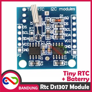 Jual RTC DS1307 REAL TIME CLOCK I2C ARDUINO UNO MEGA + BATTERY MODULE | Shopee Indonesia