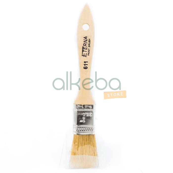 Jual Kuas Eterna 1 Inch kuas cat tembok besi kayu 611 | Shopee Indonesia