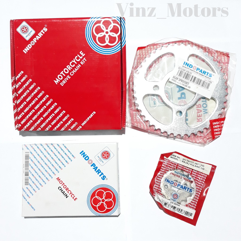 Jual GEAR / GIR SET PAKET BAJAJ PULSAR 180 INDOPARTS | Shopee Indonesia