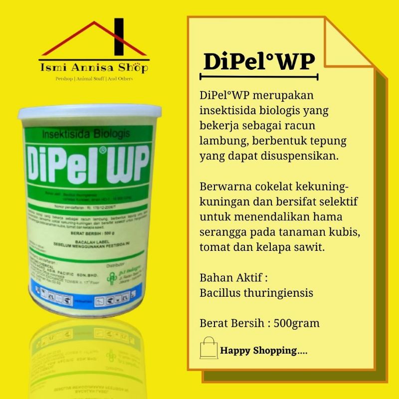 Jual Insektisida Biologis Bahan Aktif Bacillius Thuringiensis - DIPEL ...