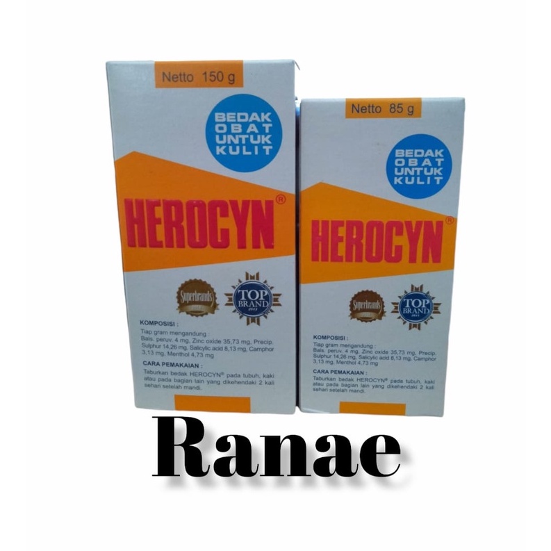 Jual 150G dan 85G bedak herocyn / herocin gatal-gatal | Shopee Indonesia