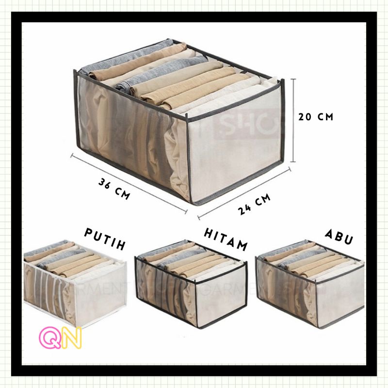 Jual STORAGE BOX ORGANIZER CANTIK KOTAK PENYIMPANAN BERSEKAT CELANA ...