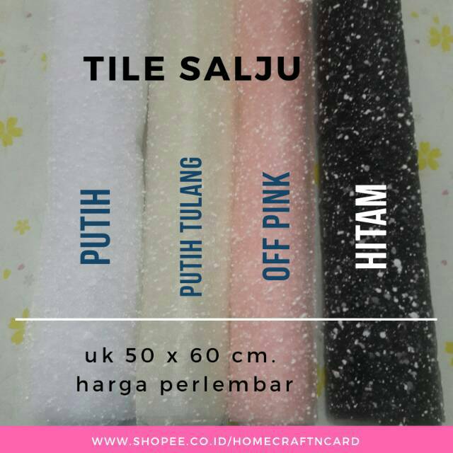 Jual Tile Salju 50 x 60 cm / home craft n card | Shopee Indonesia