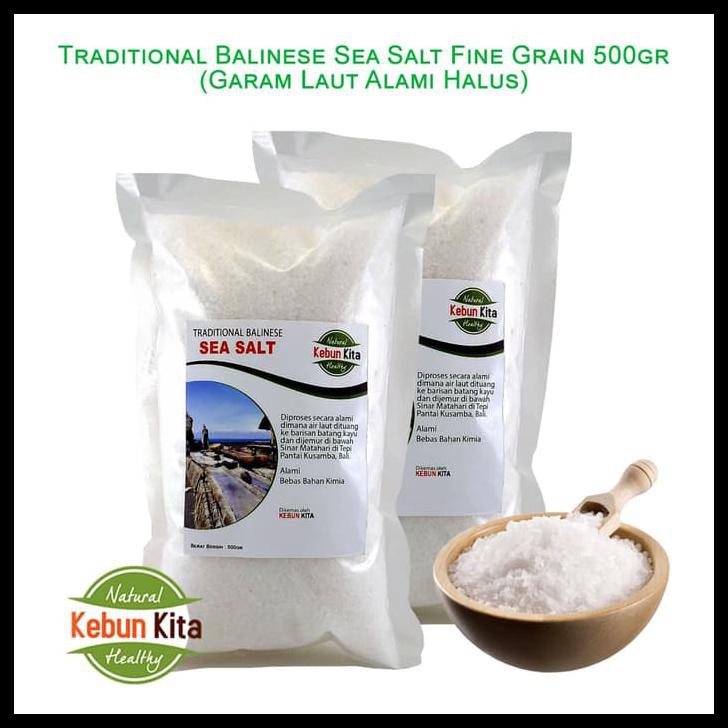 Jual TERBATAS Traditional Balinese Sea Salt 500gr ( Garam Laut Alami ...