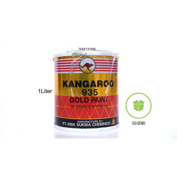 Jual CAT MINYAK / BESI MERK KANGAROO (KANGGURU) WARNA EMAS/ GOLD 1 ...