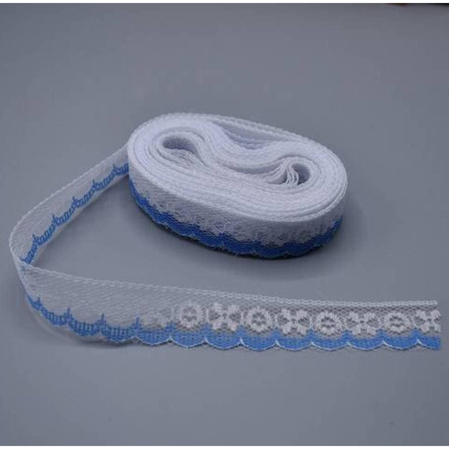 Jual AFRICAN Color Edge Embroidered Lace Ribbon 18mm (per meter ...