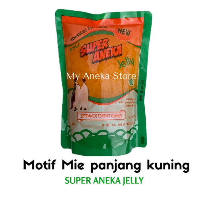 Jual Jelly motif mie panjang kuning orange putih “Super Aneka Jelly ...