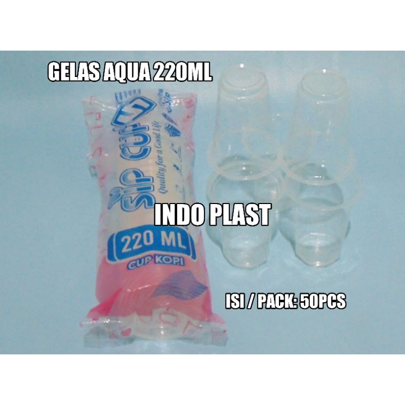 Jual isi 50pcs Gelas Aqua 220ml Bening & ulir 120ml ,Frutang 160ml | Shopee Indonesia