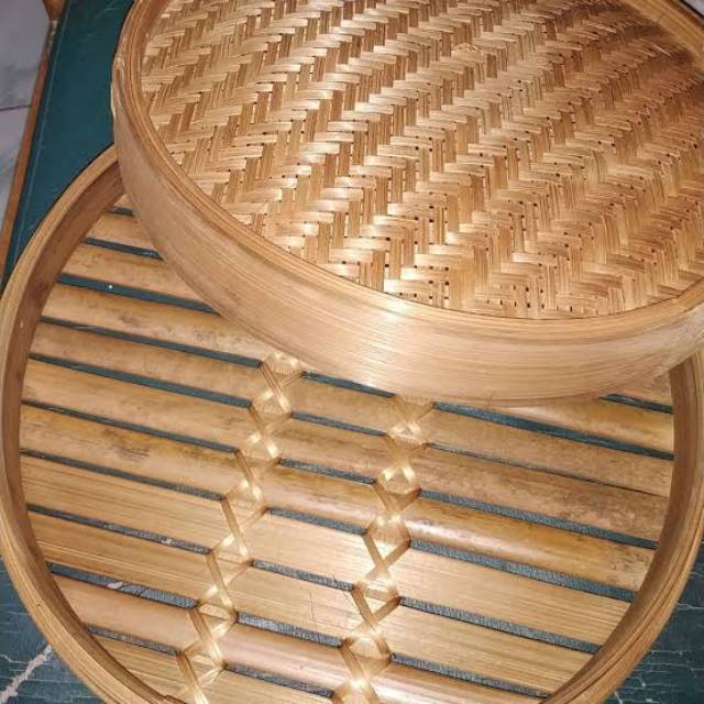 Jual kukusan dimsum klakat langseng bambu 30cm 1susun | Shopee Indonesia