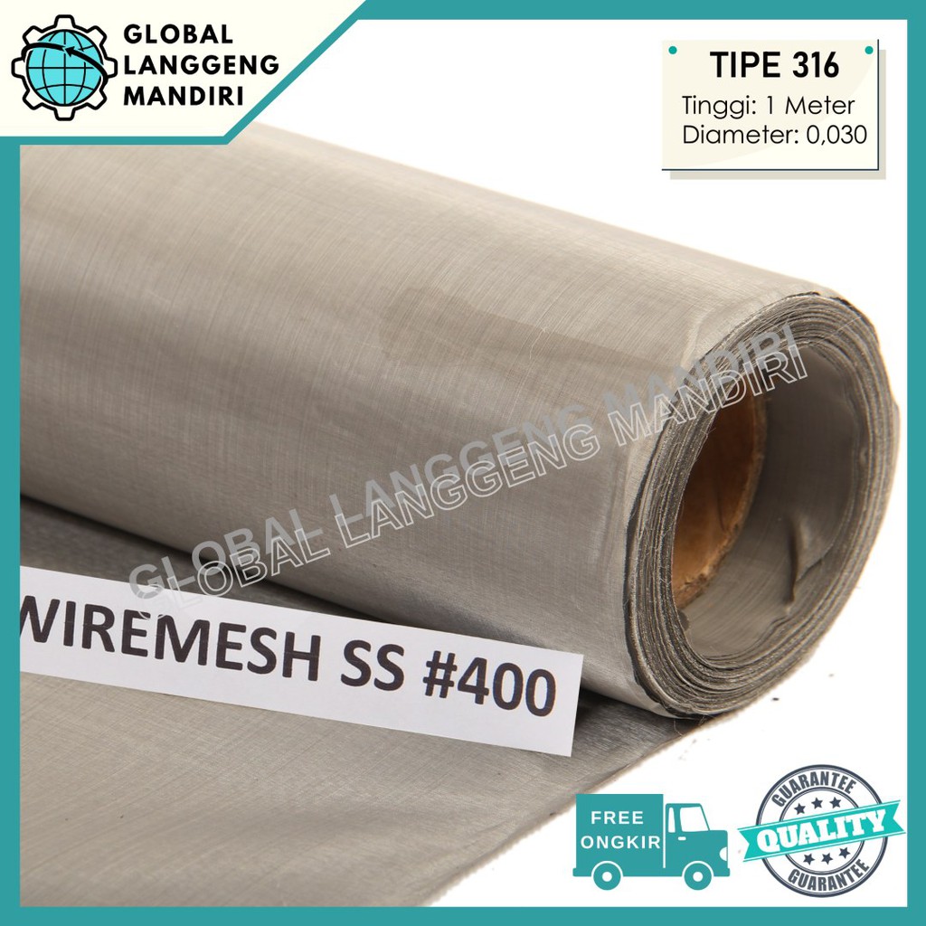 Jual WIRE MESH 400 (316) JAPAN QUALITY 1MX1M / FILTER STAINLESS #400 ...
