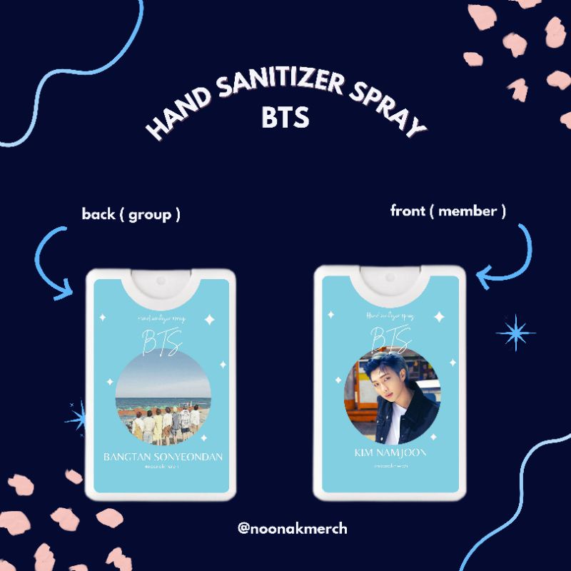 Jual hand sanitizer pocket spray BTS RM JIN SUGA JHOPE JIMIN V JUNGKOOK ...